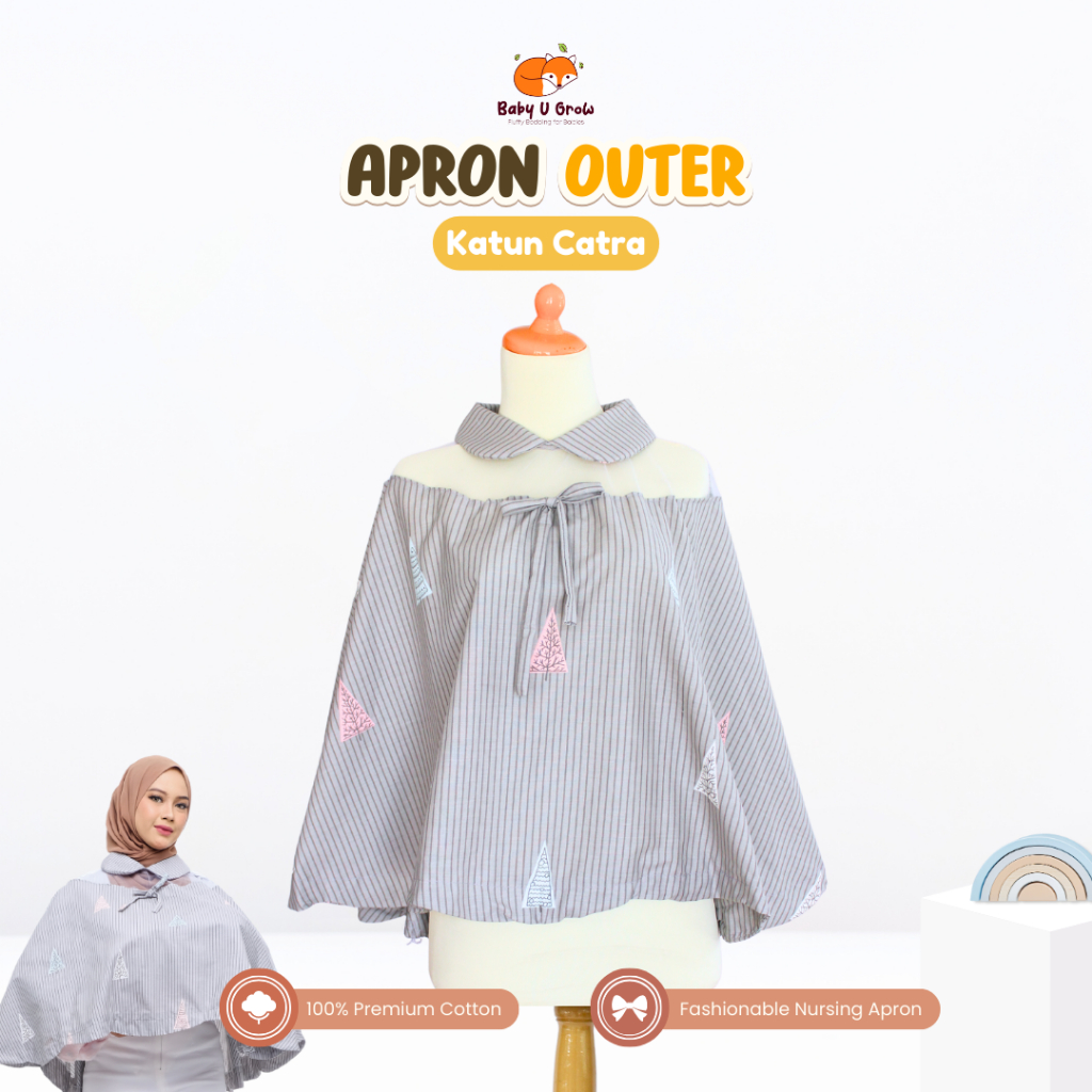 Jual BABY U GROW - Apron Menyusui Bayi Outer | Nursing Cover - Katun ...