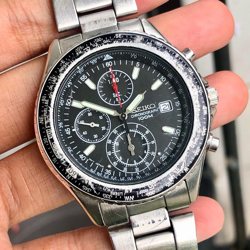 Jual Seiko Chrono 7T92-0CF0 | Shopee Indonesia