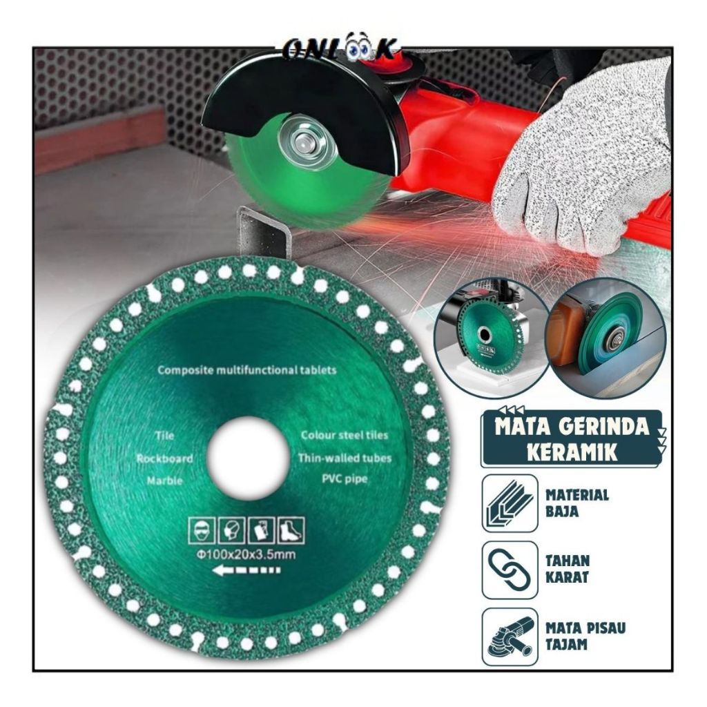 Jual [ONLOOK] Mata Gerinda Kaca Keramik / Diamond Gerinda Pemotong Kaca ...