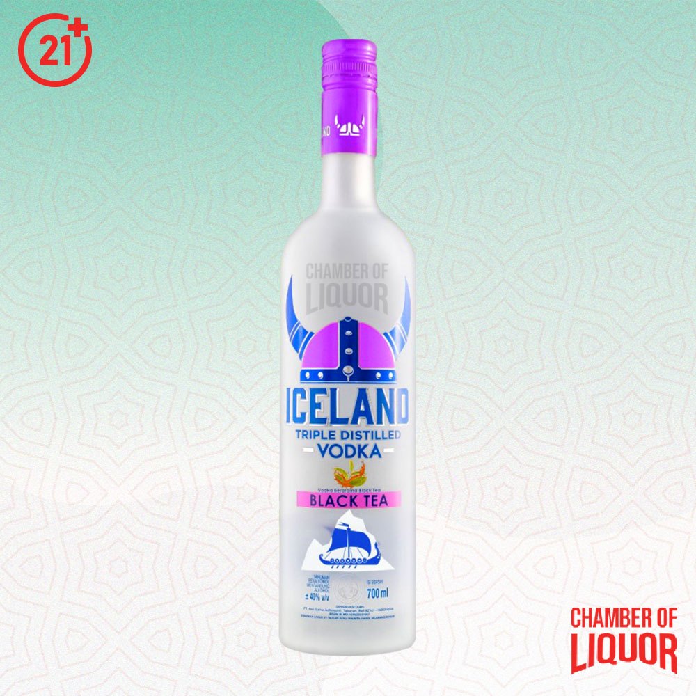 Jual ICELAND Vodka Black Tea Triple Distilled 700ml | Shopee Indonesia