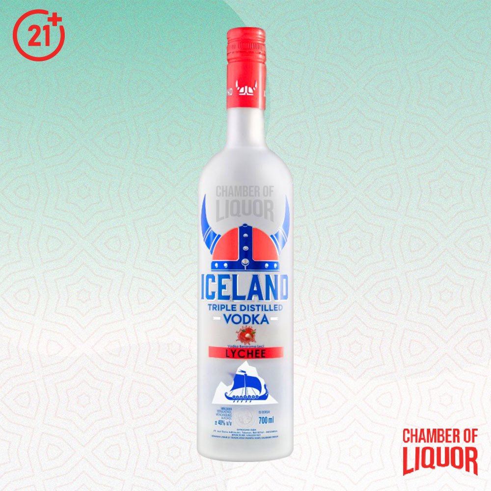 Jual ICELAND Vodka Lychee Leci Triple Distilled 700ml | Shopee Indonesia