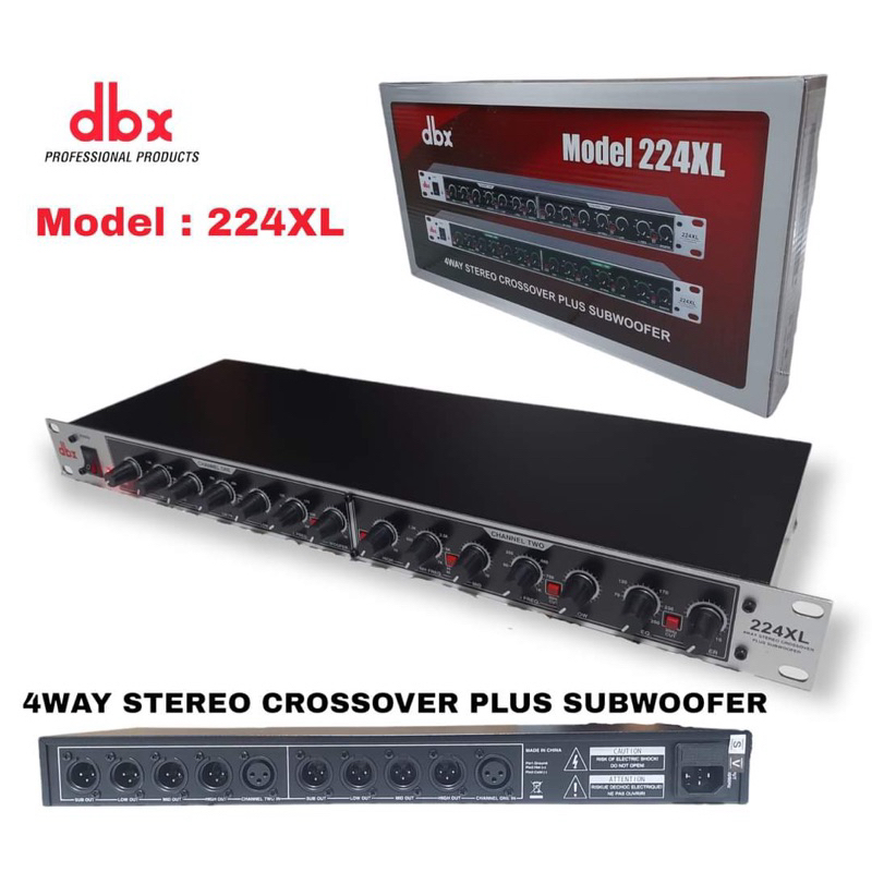 Jual DBX 224XL 4 way stereo crossover + subwoofer | Shopee Indonesia