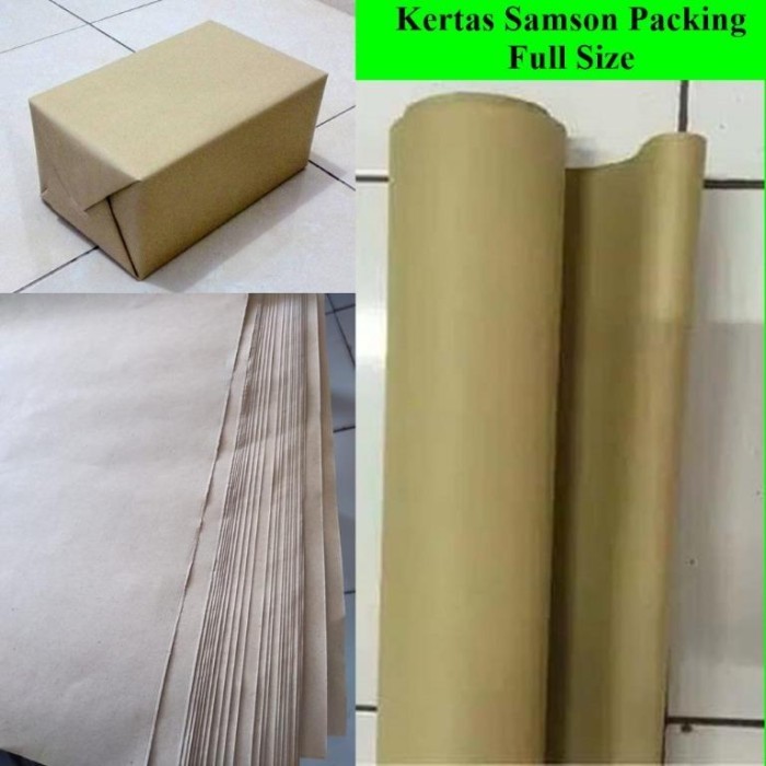 Jual Kertas Samson Coklat / Kertas Packing / Bungkus ukuran Plano ...