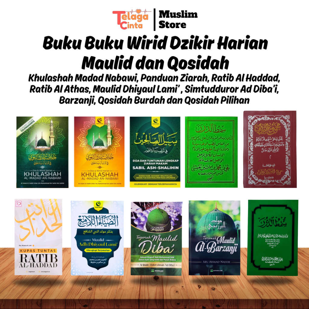 Jual [ DIJAMIN ORIGINAL ] Kitab Wirid dzikir Harian / Kitab Maulid ...