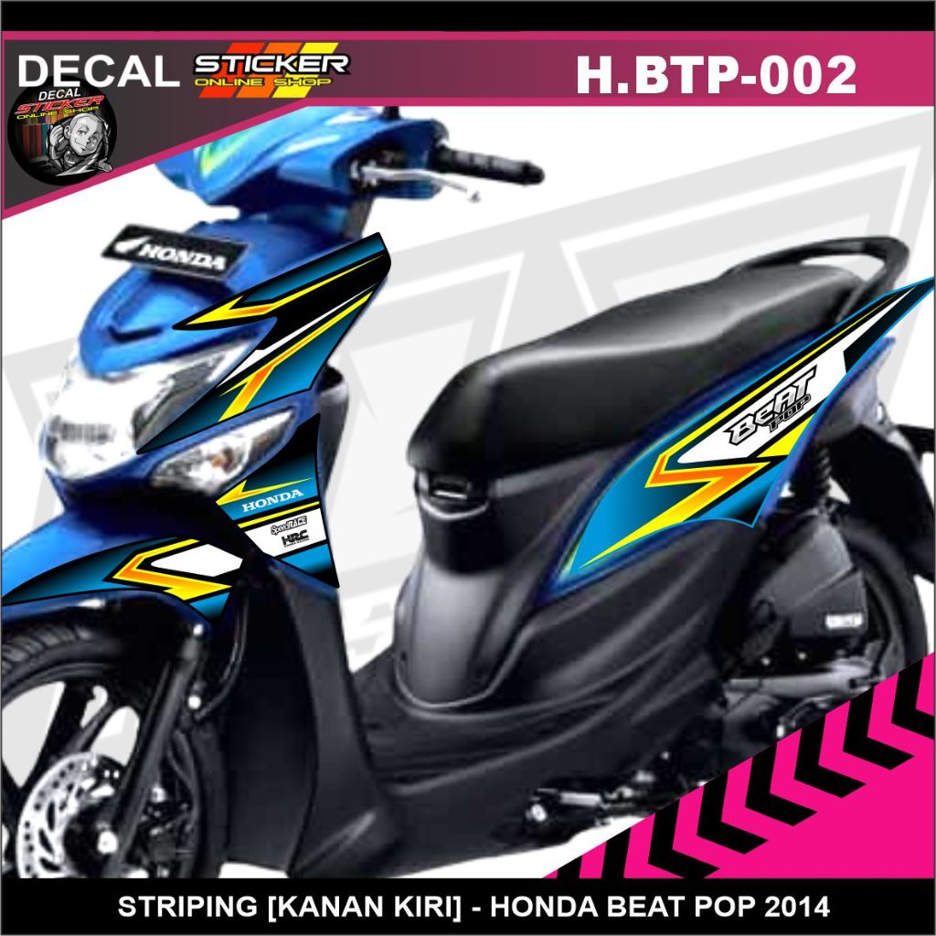 Jual STIKER MOTOR HONDA BEAT POP | DECAL STRIPING VARIASI RACING ...