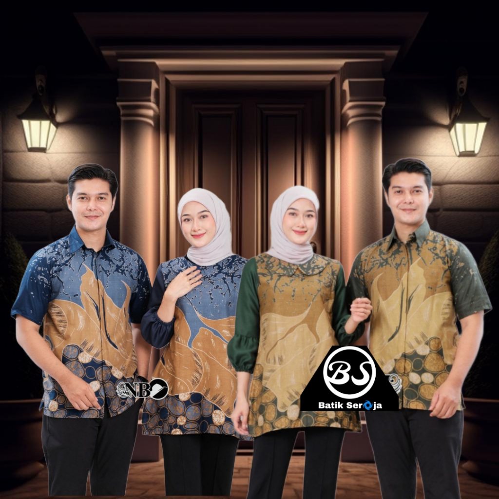 Jual BATIK COUPLE MOTIF BATU ALAM KOLEKSI BATIK SEROJA | Shopee Indonesia