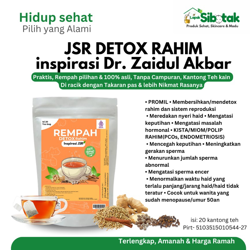 Jual REMPAH DETOX RAHIM ISI 20 KANTONG ALA JSR ZAIDUL AKBAR | Shopee Indonesia
