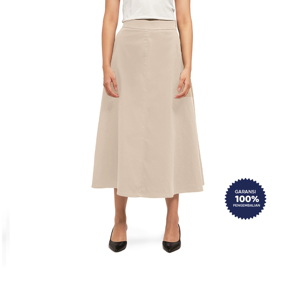 Jual Rok Panjang Lebar Wanita Katun Flare Midi Skirt by CELANASTUDIO ...