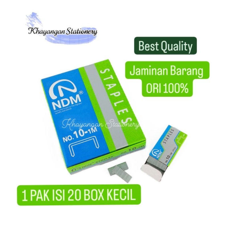 Jual Isi Staples No.10 NDM / 1 Pak isi 20 Box | Shopee Indonesia