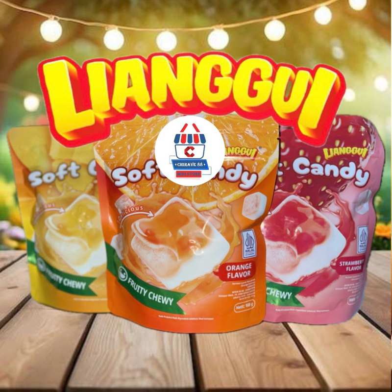 Jual Lianggui Soft Candy Fruity Chewy Orange Strawberry Mango - Permen ...