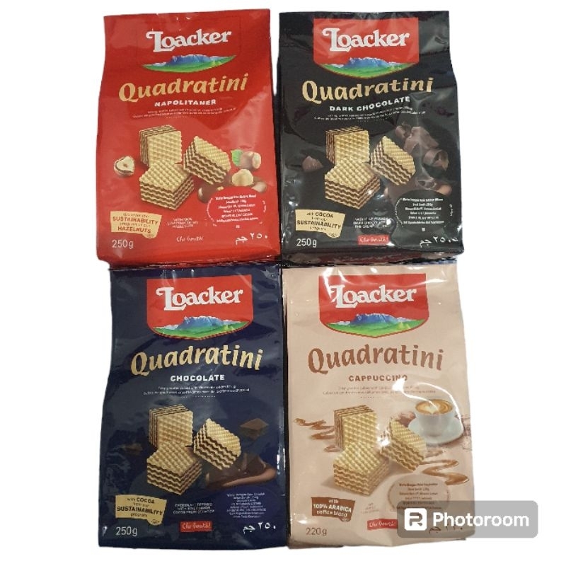Jual Loacker Quadratini 250gr All Variant Exp 2026 | Shopee Indonesia
