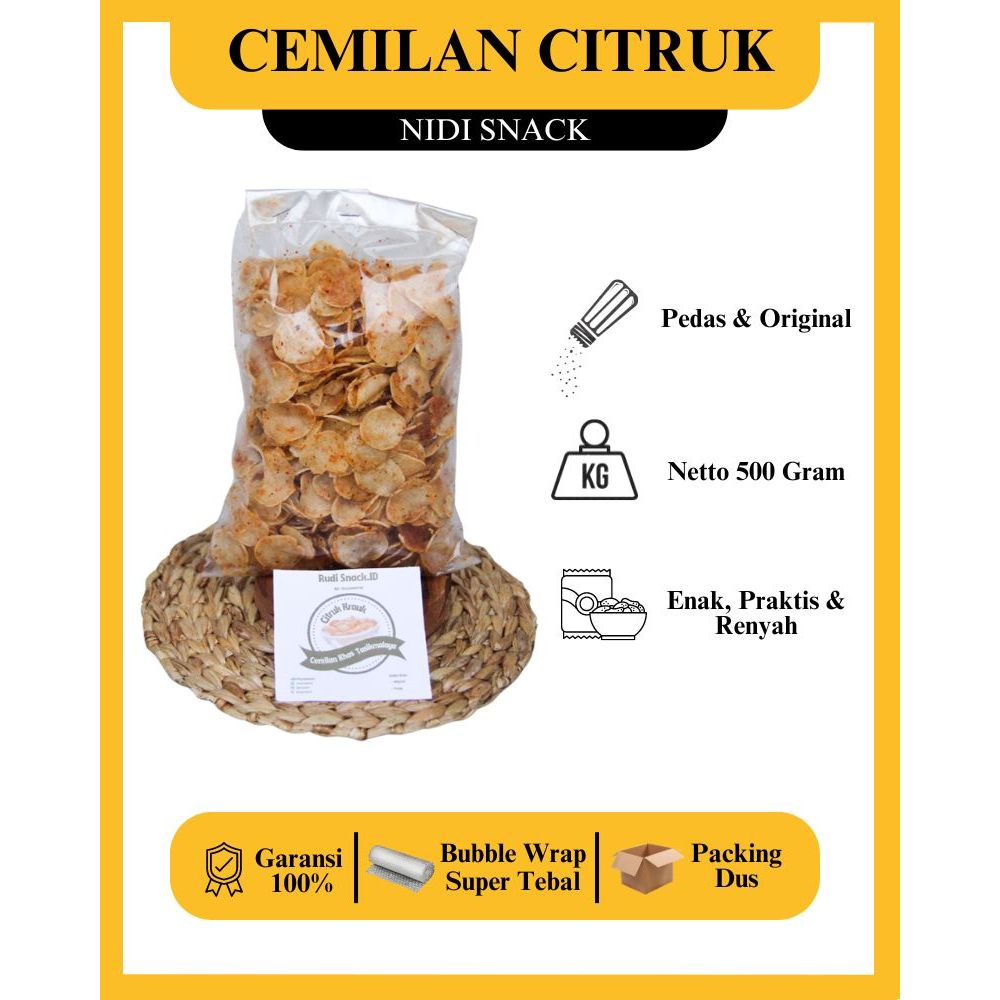 Jual NIDISNACK 500 gram Citruk khas Tasikmalaya Molring Asin khas Garut ...