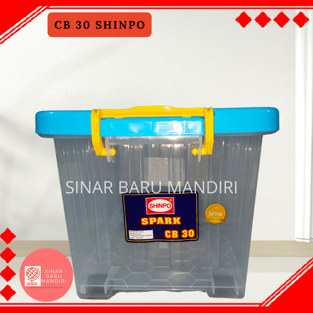 Jual Box container shinpo cb 30 spark / kotak penyimpanan beroda ...