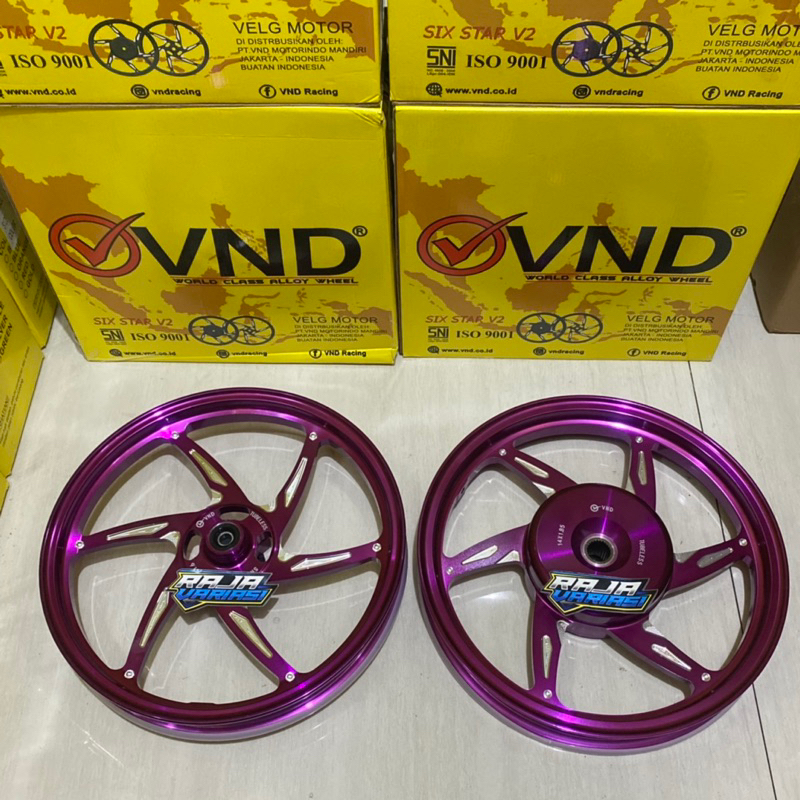 Jual VND Velg Racing Six Star V2 160x14 & 185x14-Vario 125 All Series/Vario 150 OLD VELG VND ...