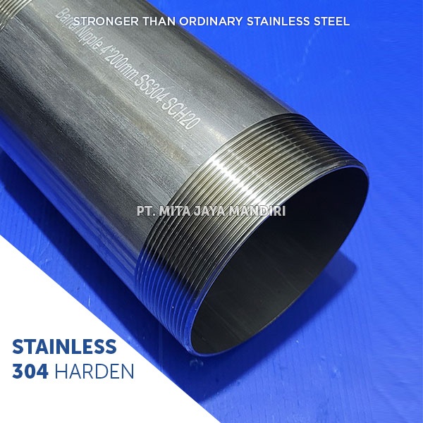 Jual Pipa Nepel 4 inch 20cm Stainless 304 Sch 20 | Barrel Nipple 4" 20 cm SS 304 Schedule 20 ...