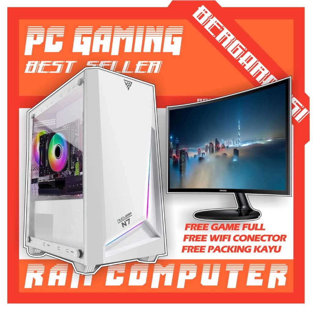Jual PC Gaming Intel core i7 3770 - Monitor 24inc samsung curved Lancar ...