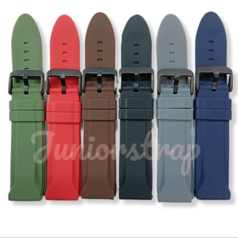Jual Tali Jam tangan karet kualitas super 22 24 Universal | Shopee ...