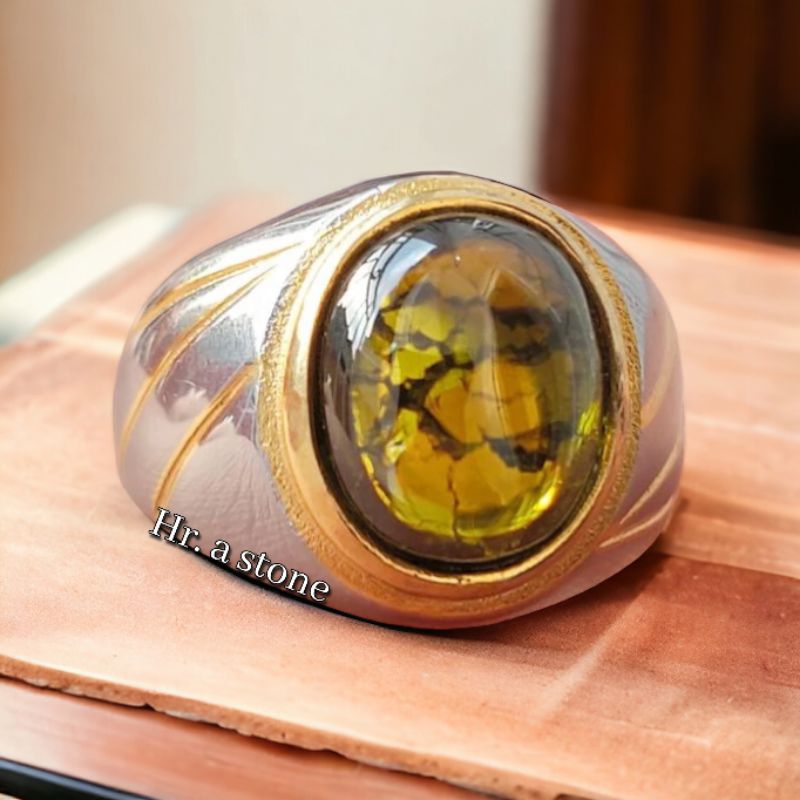 Jual CINCIN BATU GREEN PRIDOT PECAH SERIBU MINIMALIS | Shopee Indonesia