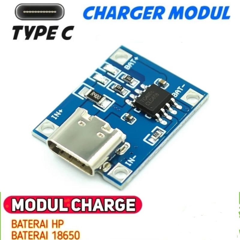 Jual TP4056 Type C Lithium Battery Charging Output 5V 1A TP4056 Micro ...