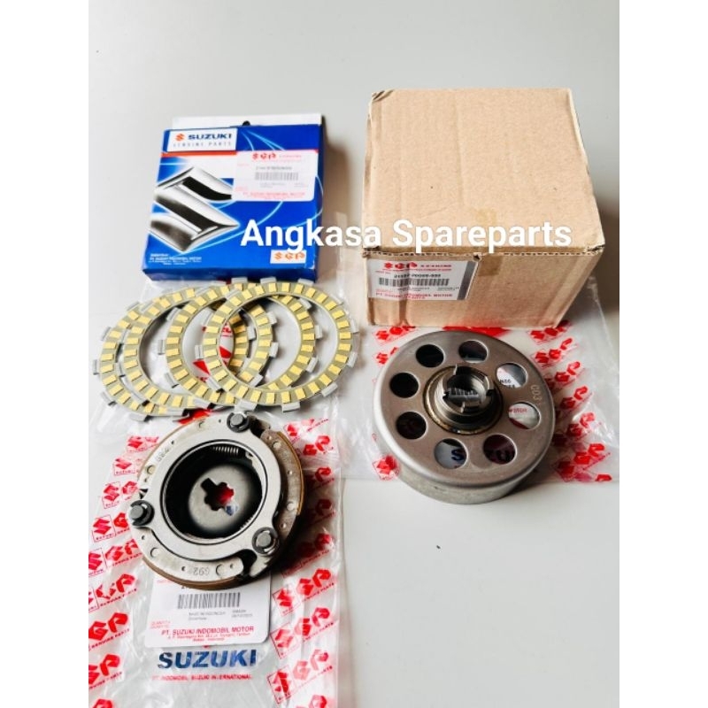 Jual Paket Mangkok ganda + Kampas Ganda Assy + Plat Kopling Suzuki Smash 110 Lama Smash New ...