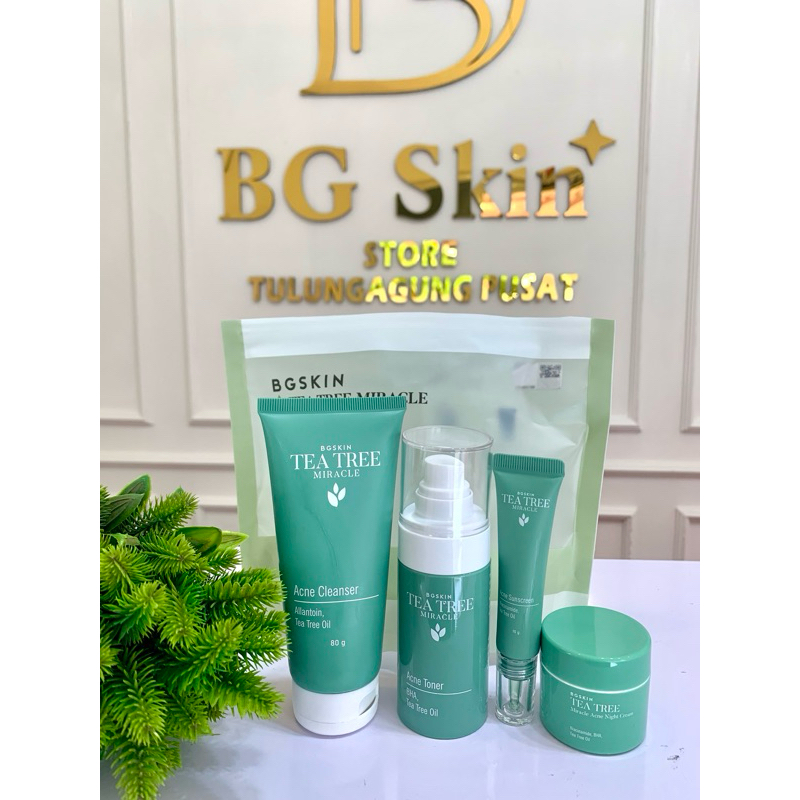 Jual BG Skin [ ORIGINAL 100% ] Paket Tea Tree Miracle | BG Skin Store ...