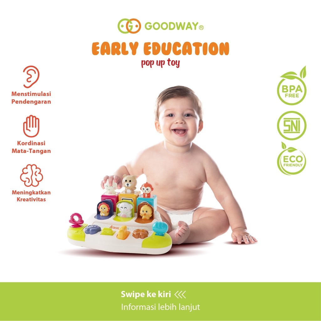 Jual Mainan Edukasi - Goodway Early Educational Pop Up Toy GW6936 ...