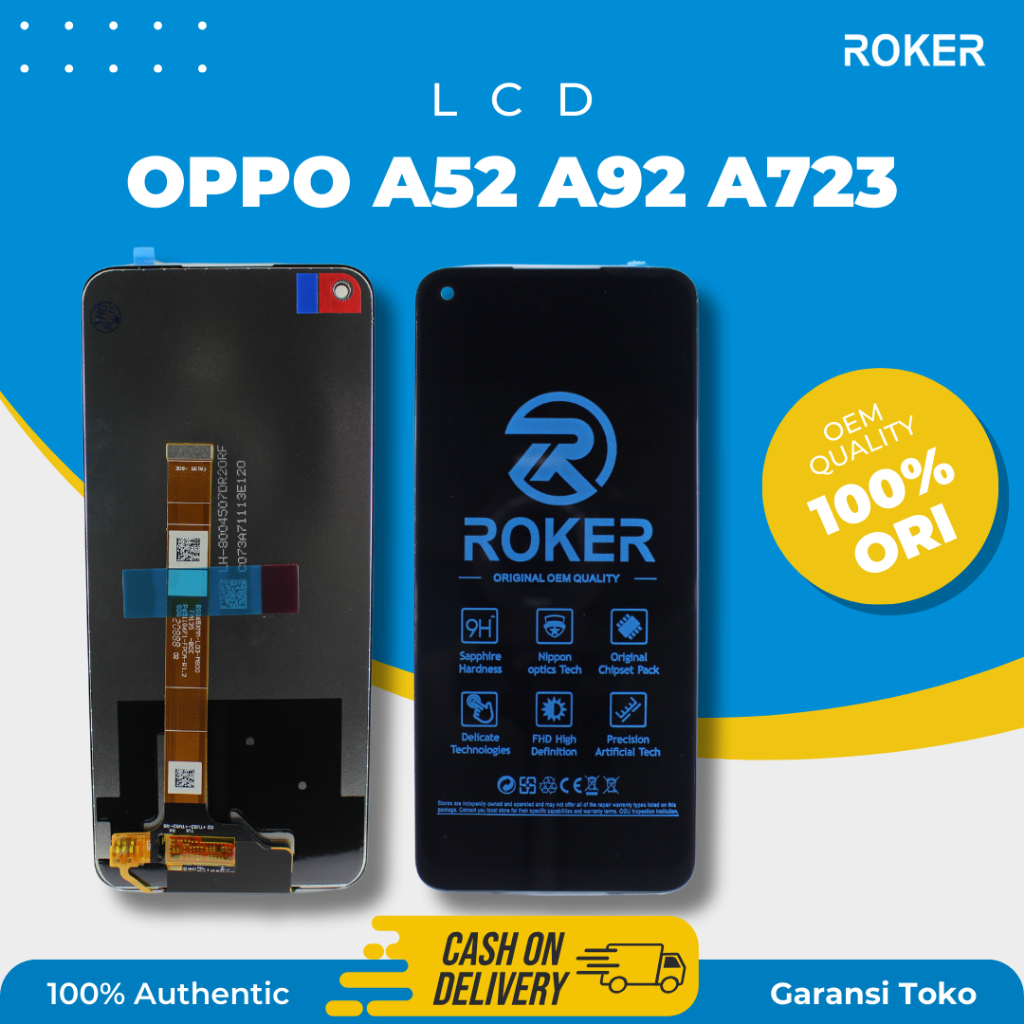 Jual LCD OPPO A52 - OPPO A92 LCD TOUCHSCREEN FULLSET ORIGINAL BY ROKER | Shopee Indonesia