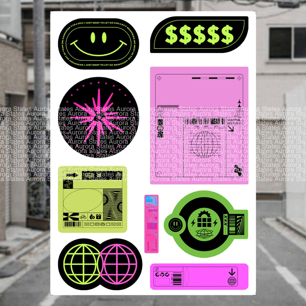 Jual Sticker Aesthetic Laptop | Sticker Helm Waterproof | Sticker Botol ...