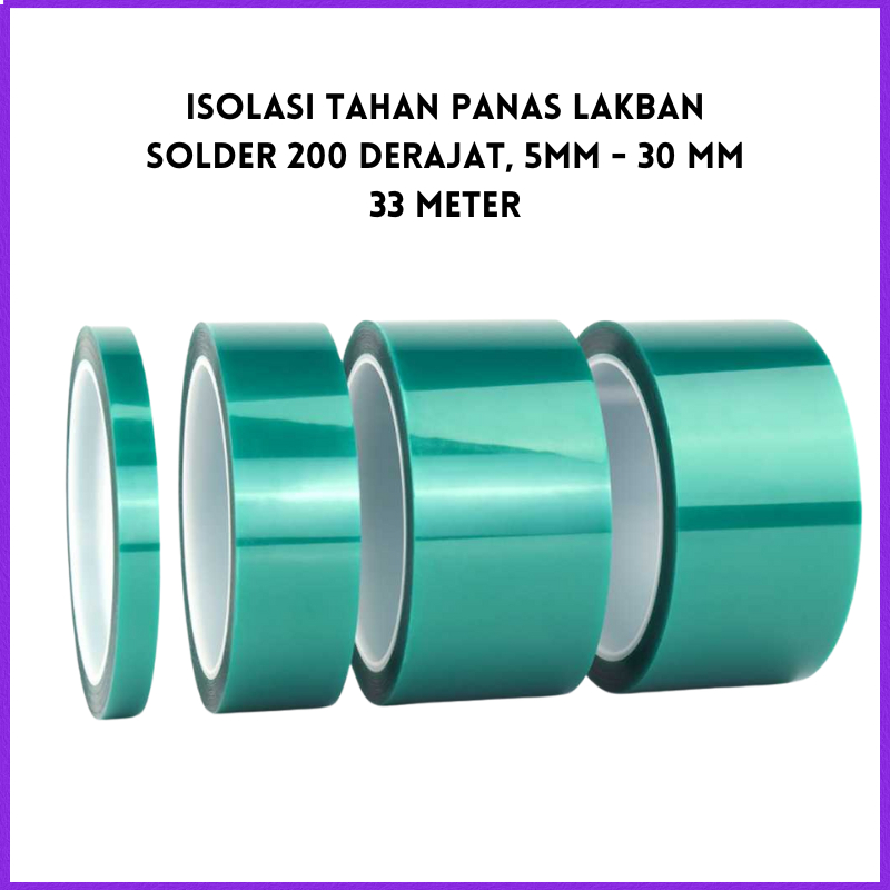 Jual COD YX Isolasi Tahan Panas Lakban Solder 200 Derajat Masking Die ...