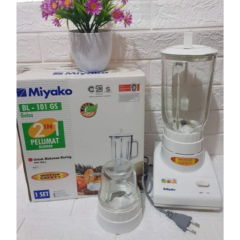 Jual Blender MIYAKO (Kaca) 2 in 1 BL 101 GS | Shopee Indonesia
