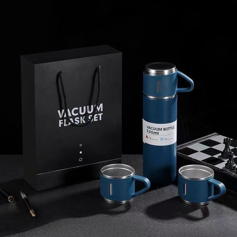 Jual Termos Sultan Vacuum Flask Set / Good Mood Vibe Premium 500 ML ...