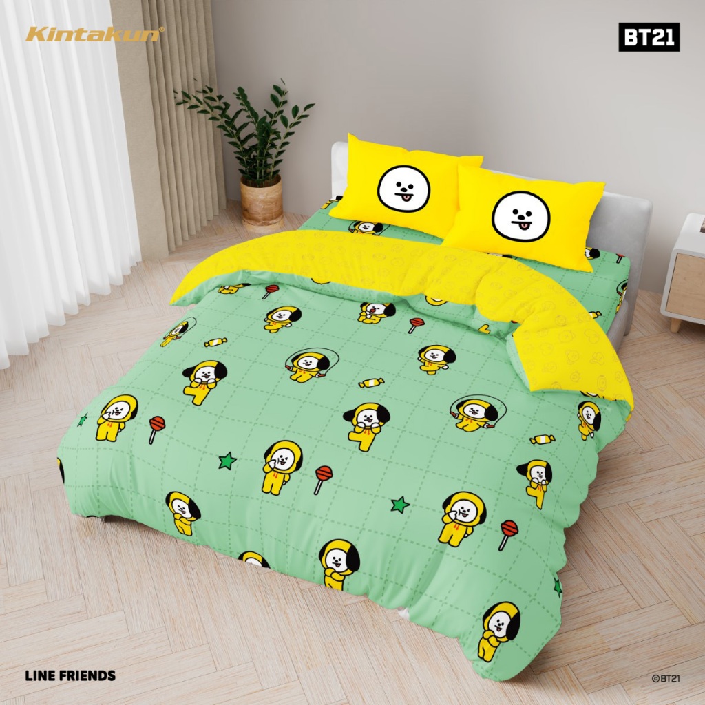 Jual Kintakun DLUXE BT21 Bed Cover Set Fitted 120 / 160 /180 Chimmy ...