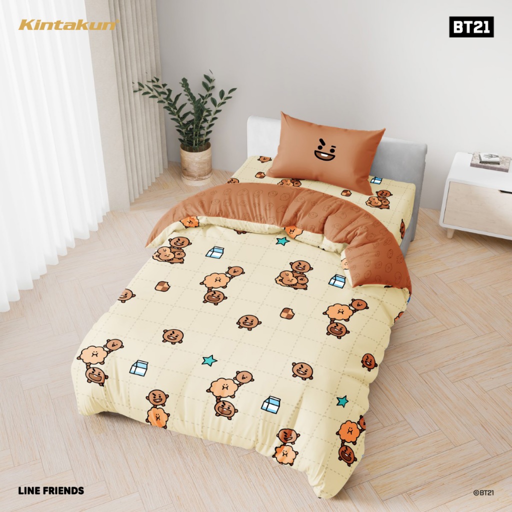 Jual Kintakun DLUXE BT21 Bed Cover Set Fitted 120 / 160 /180 Shooky ...