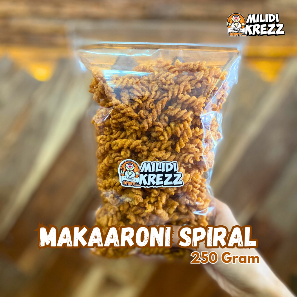 Jual Makaroni Spiral 250 Gram Snack Makroni Cemilan Pedas Milidikrezz ...