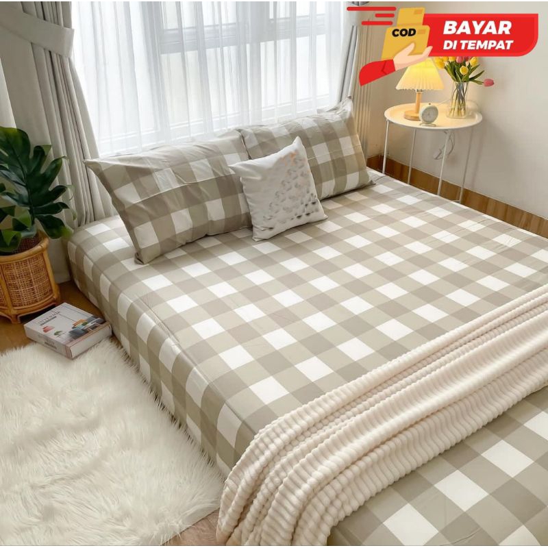 Jual sprei kotak kotak | sprei kotak | sprei homemade | Sprei murah ...