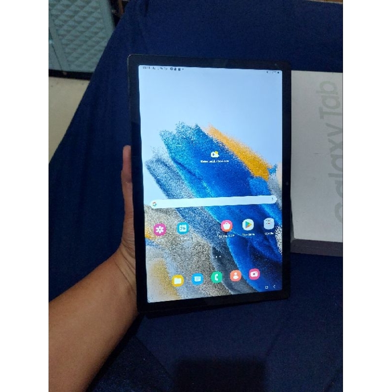 Jual samsung tab A8 2022 10.5in 4G sim fulset ram 4gb 128gb murah ...