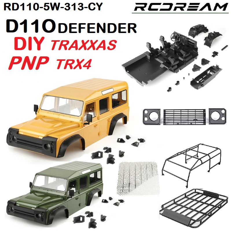 Jual RCDREAM 1/10 DEFENDER D110 5 Doors DIY Hard Body 313m TRX4 TRX-4 ...