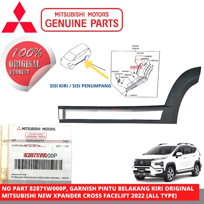 Jual GARNISH SPOILER PINTU BELAKANG KIRI ORI NEW XPANDER CROSS ...