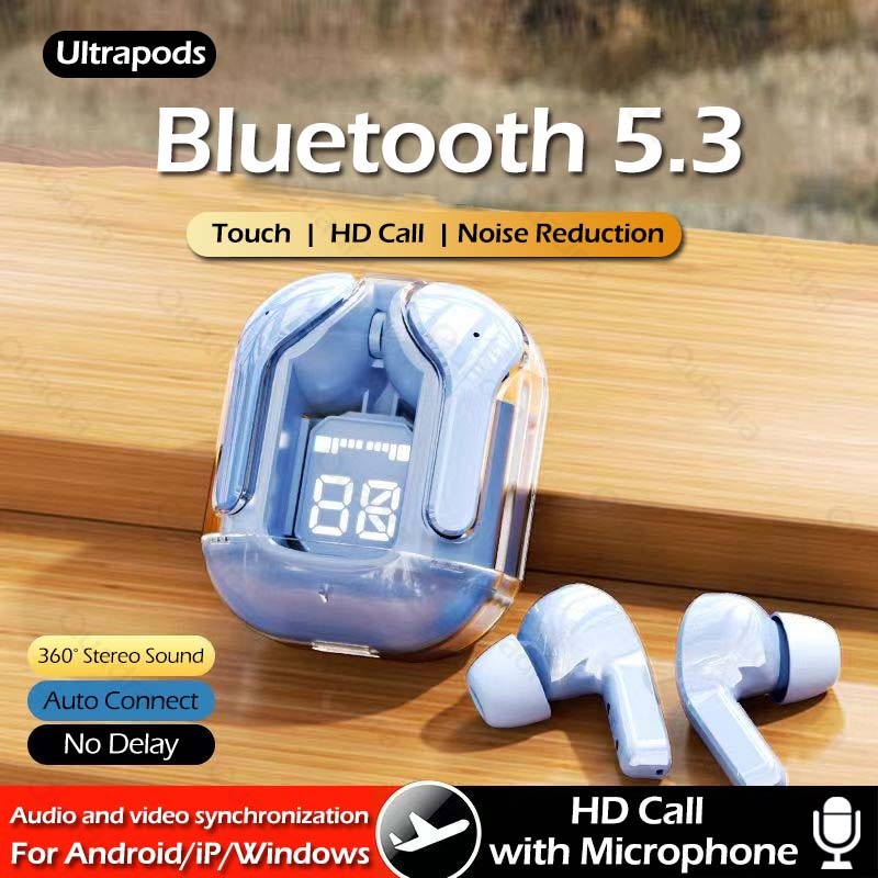 Jual Ultrapods TWS Earphone Bluetooth Android with Mikrofon HiFi Stereo ...