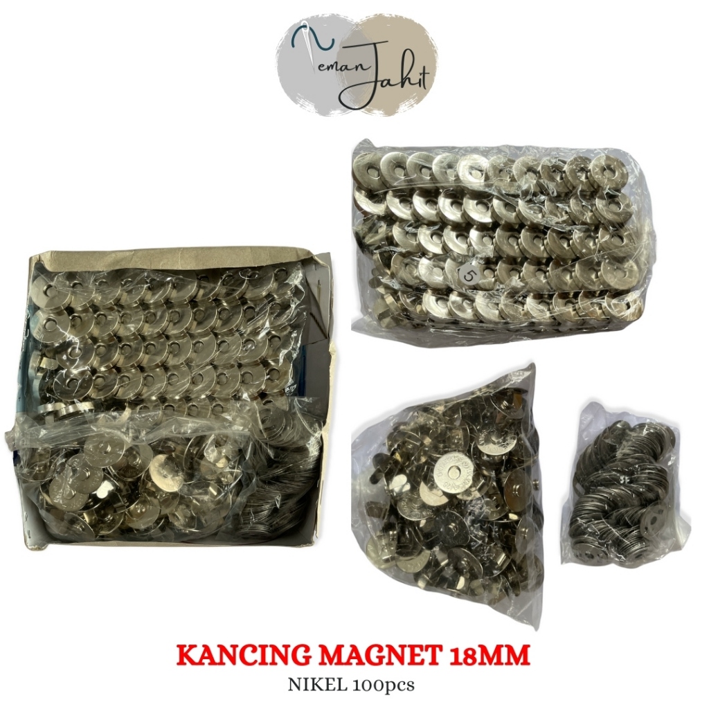 Jual Kancing Magnet 18mm Tas / Dompet Ukuran 18mm (1Box -/+ 100pcs ...