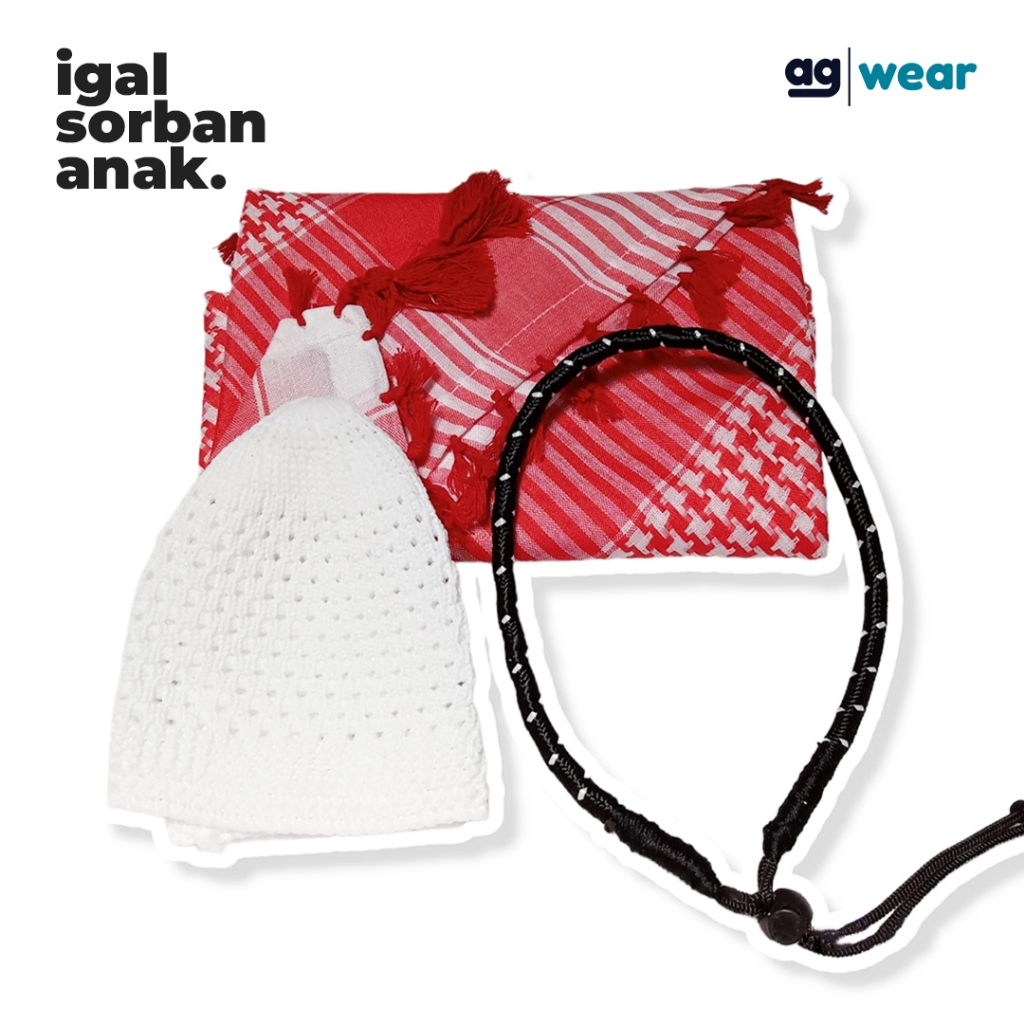 Jual [PRE-ORDER] Igal Sorban Arab Dewasa dan Anak - Ikat Sorban - Igal ...