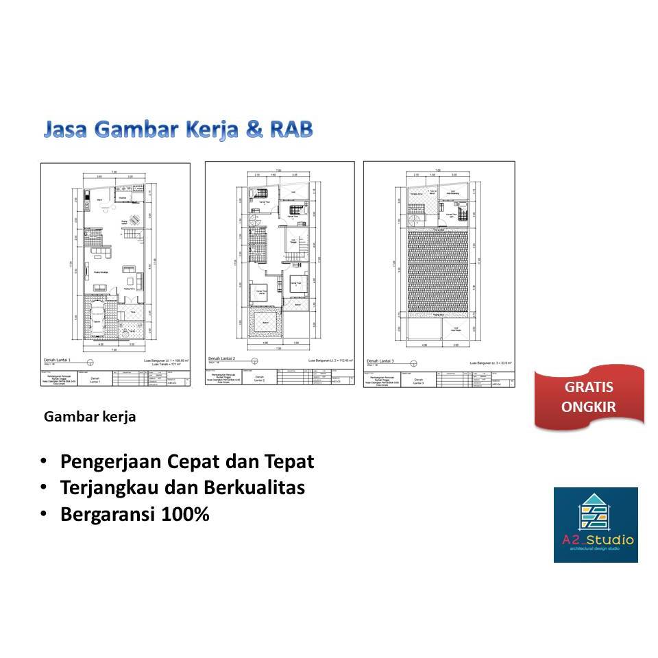 Jual Jasa Gambar Kerja & RAB Desain Rumah dan Gedung | Shopee Indonesia