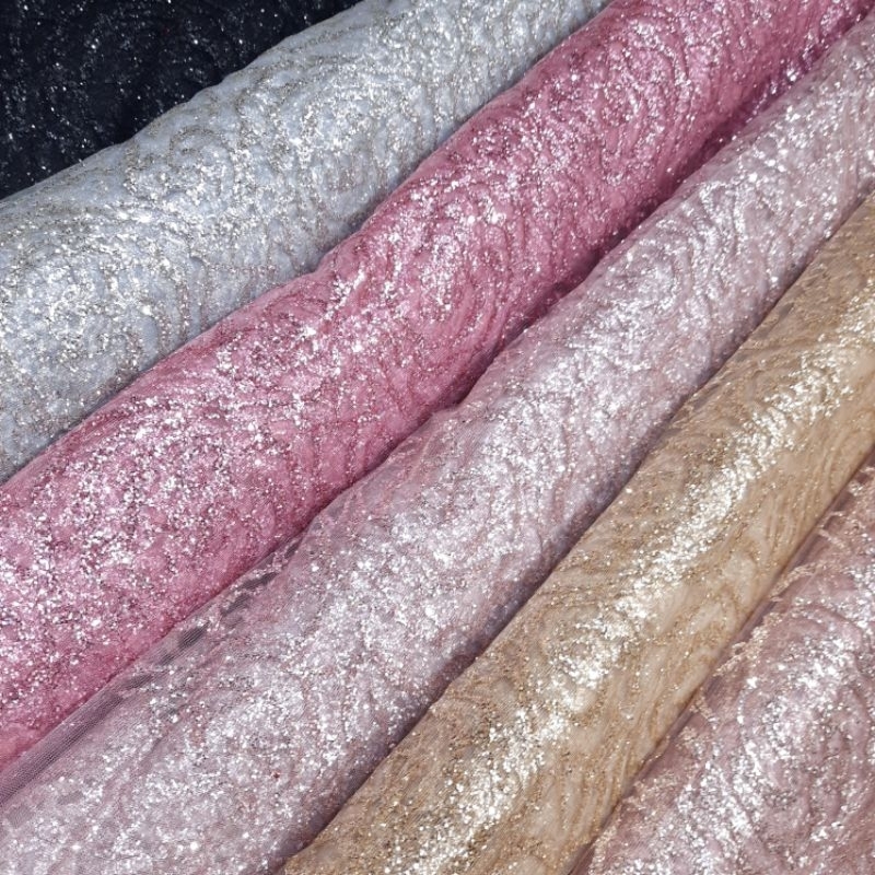 Jual JAYA TEXTILE | KAIN SUGAR Rose - Sugar Candy / Kain Tulle / Kain ...