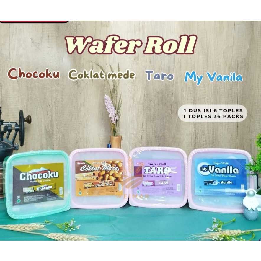 Jual WAFER ROLL / WAFER STICK ROLL 1 TOPLES ISI 36 SACHET/PACK | Shopee ...