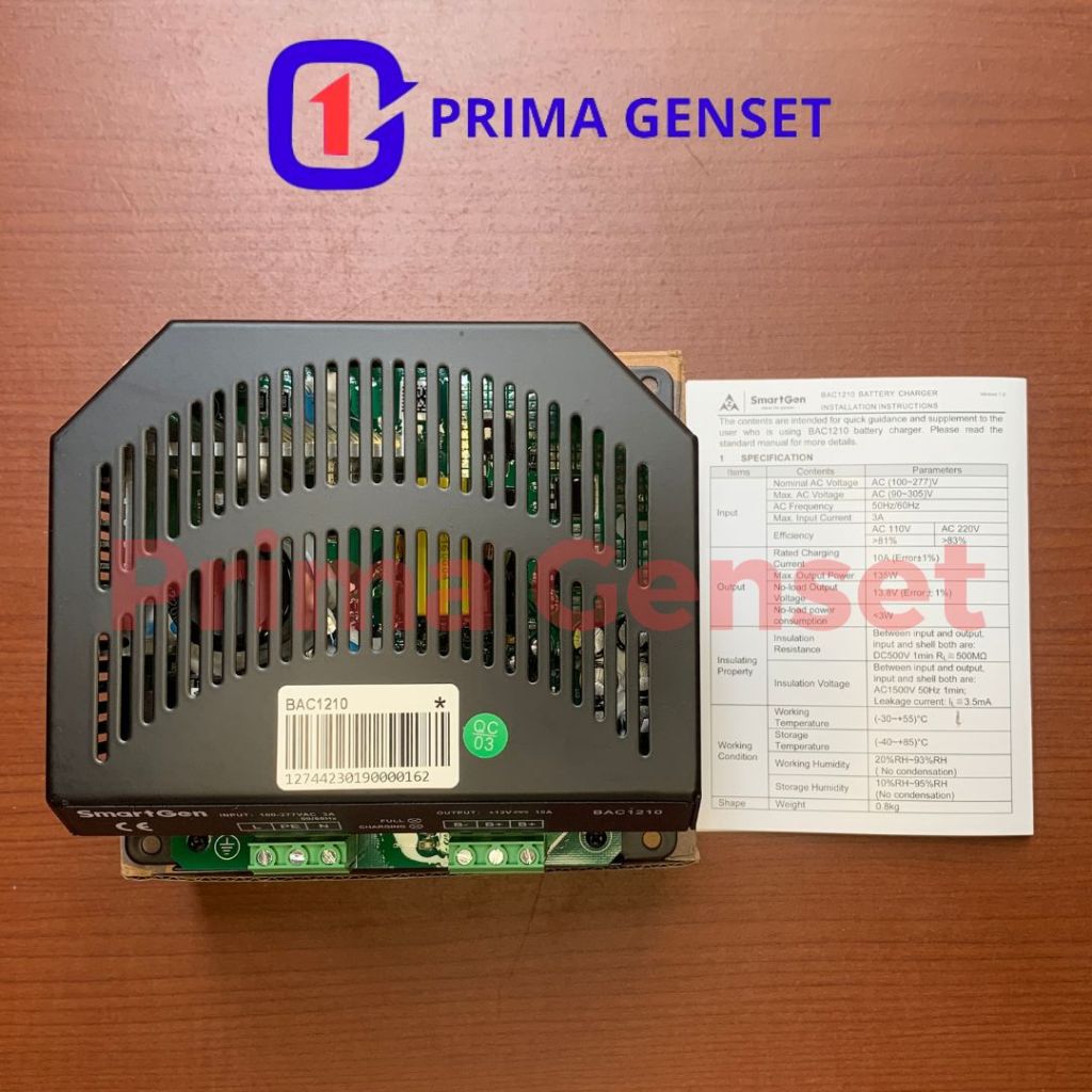 Jual Smartgen Battery Charger Original BAC1210 12 Volt 10 Ampere / Charger Aki Genset Panel ATS ...