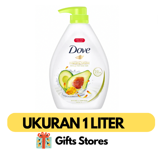Jual Dove Go Fresh Paraben-Free Body Wash - Avocado x Calendula 1L ...