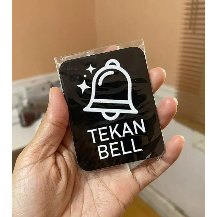 Jual Akrilik Tekan Bell / Sign Board Acrylic / Papan Tulisan Tekan Bell ...