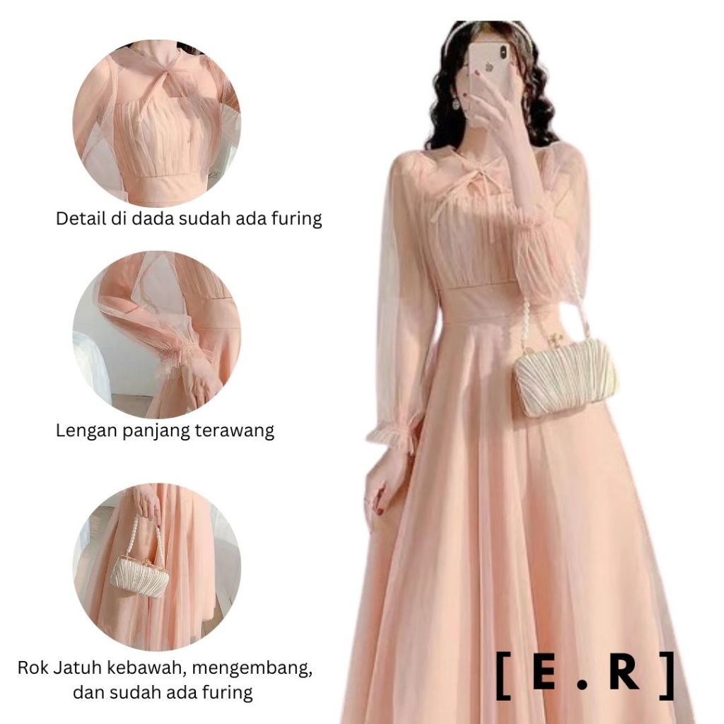 Jual Dress Pesta Perancis Vintage Gaun Premium/Dress Vintage Pink/Dress Pesta Korea | Shopee ...