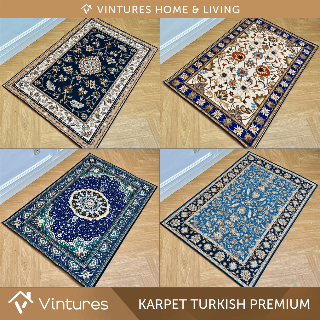 Jual [150 x 100 CM] Karpet Lantai Turki Premium / Karpet Permadani ...