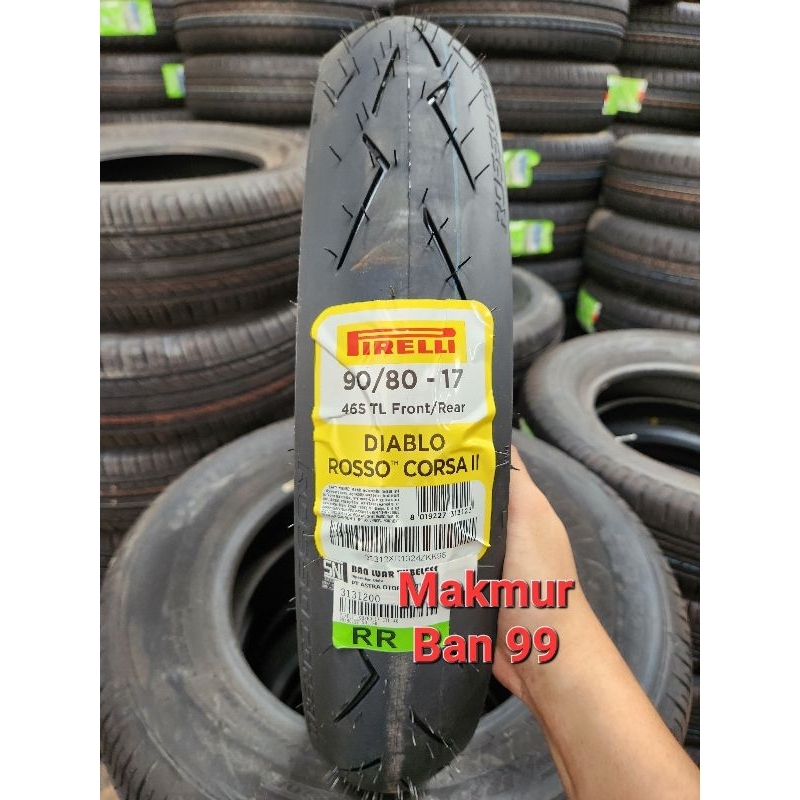 Jual Ban Pirelli Diablo Rosso Corsa II 90/80-17 Tubeless Soft Compound | Shopee Indonesia